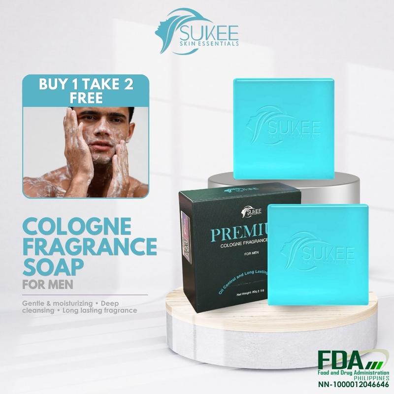 [Buy 1 Take 2] SUKEE Premium Cologne Fragrance Soap For Men 80g ...