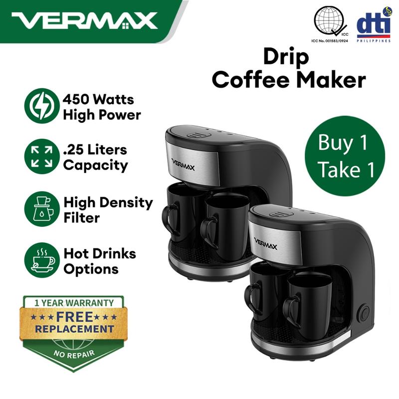 Vermax [Buy 1 Get 1] Multi-Function Coffee Machine Drip Coffee - TikTok ...