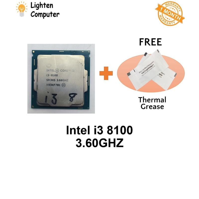 【USED】 Intel i3 8100 3.60GHZ 4 CORE PROCESSOR 6M 65W FCLGA1151 - TikTok ...