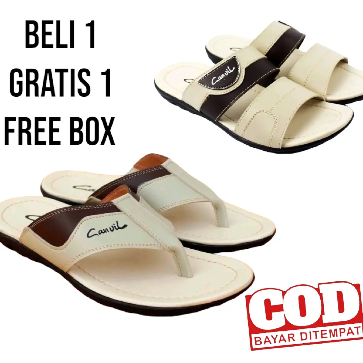 buy 1 get 1 sandal kulit pria terbaru Sendal Jepit - Shop | Tokopedia