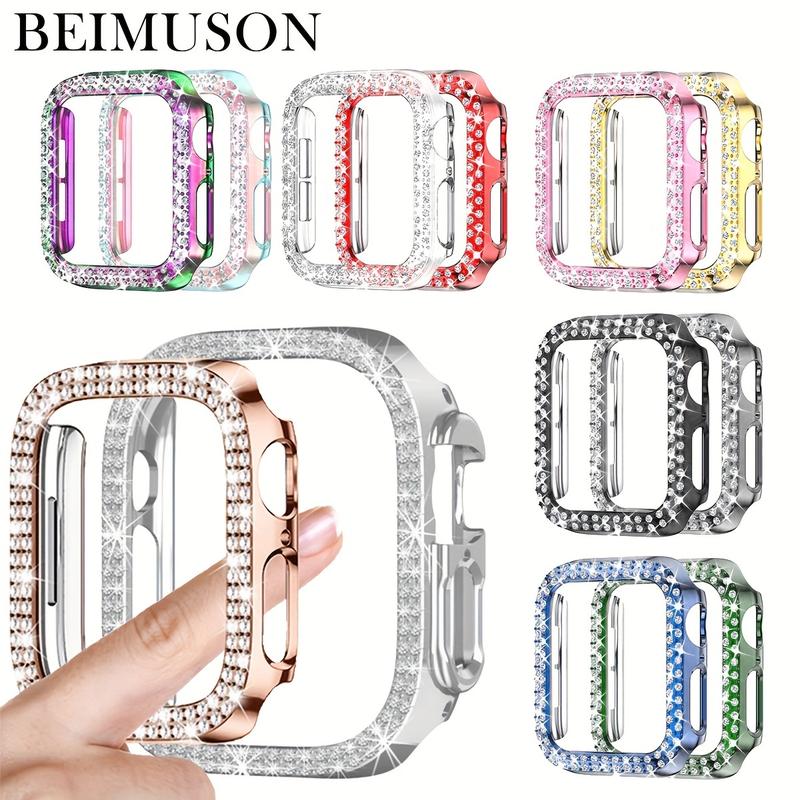 For IWatch Series 9/8/7/6/5/4/3/SE Bumper Bling Case, Women Glitter ...