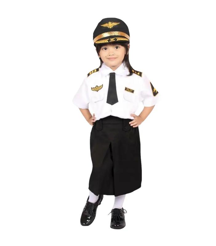 SERAGAM PROFESI PILOT PEREMPUAN police costume Fashion - Shop | Tokopedia