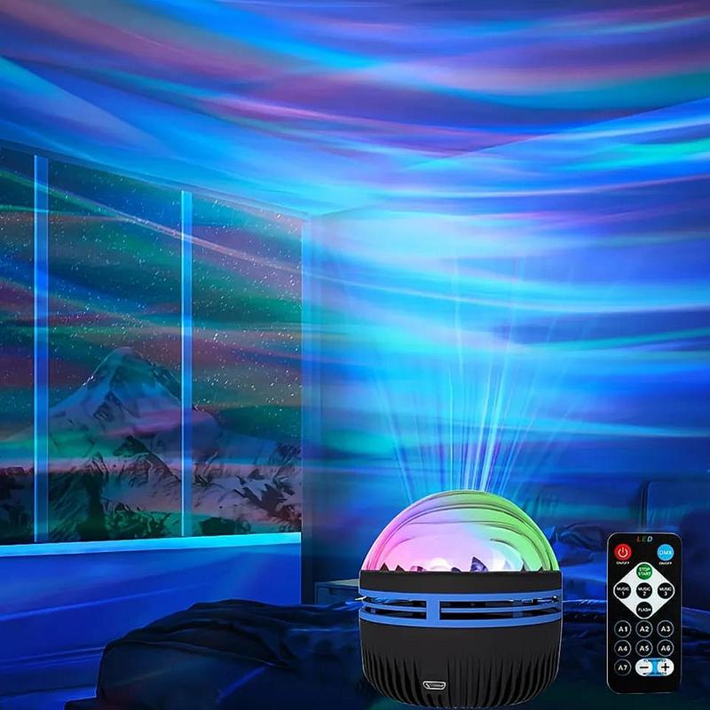 LAMPU LED AURORA PROYEKTOR LANGIT MALAM + REMOTE WARNA WARNI RGB HIAS ...