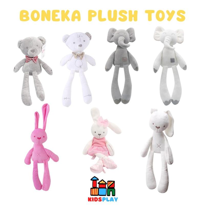 Boneka Plush Toys Rabbit Boneka Kelinci Kain Lembut Kartun Lucu Mainan ...