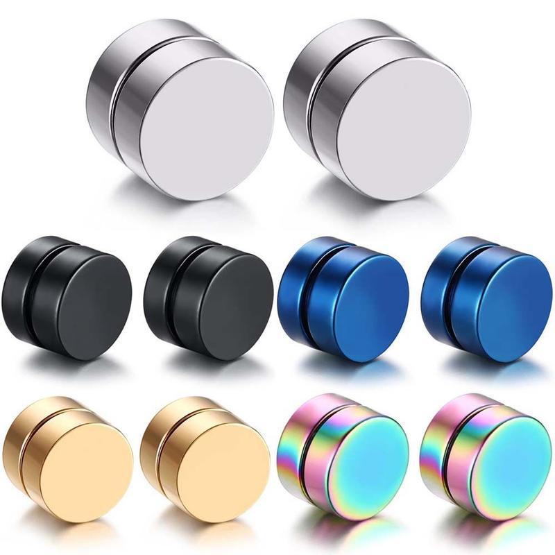 Anting-anting magnet vintaj, 1 keping, kuku telinga magnet, Klip ...
