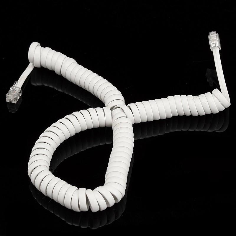 2M Coiled Telephone Handset Cable RJ10 Phone Extension Curl - TikTok ...
