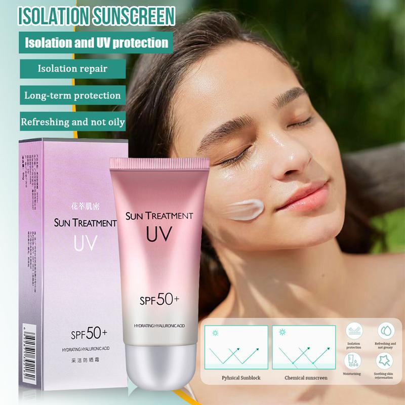 Sunscreen Spf50+ Sun Treatment Uv Whitening Help Skin Block Ultraviolet ...