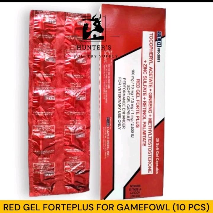 Red Gel Forte for Gamefowl (By 10 pcs) - TikTok Shop Philippines