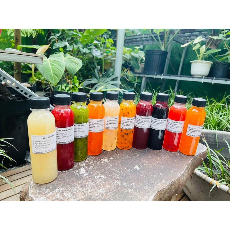 Sinh tố trái cây VINA MỨT chai tách lẻ 200ml - làm trà trái cây ...