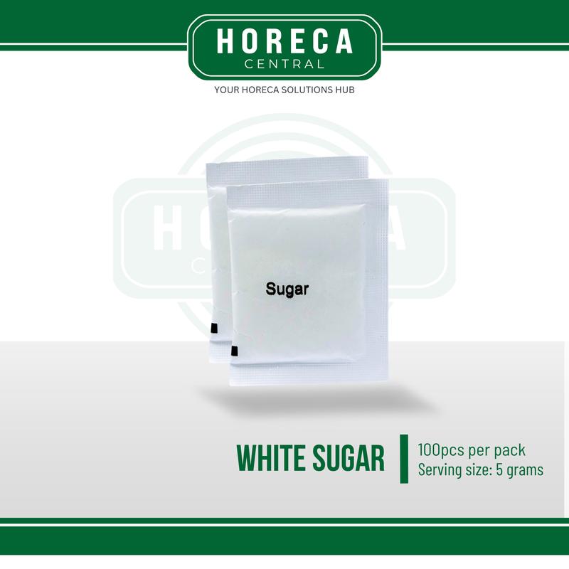 White Sugar Single Serve Sachet 5g 100 pcs per pack - TikTok Shop ...
