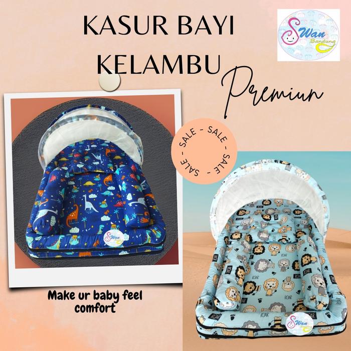 Promo Kasur Kelambu Bayi Set Bantal Guling Model Kolam - Honey bee ...
