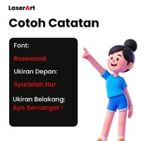 Promo [ Free Custom ] Persegi Panjang Gratis Ukir Custom Nama Gantungan ...