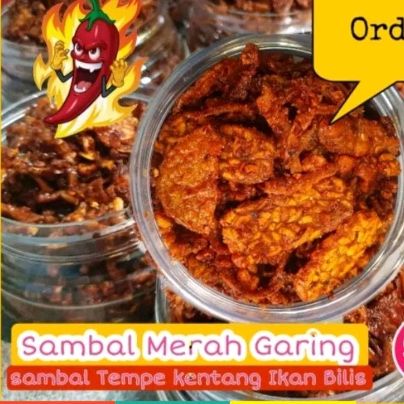 Sambal Merah Garing(sambaltempeikanbilis) Bottle goodies murah - TikTok ...