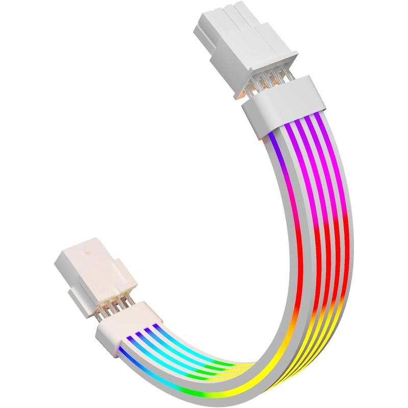 8 Pin RGB GPU Cable,RGB PSU Cables Extension - Addressable 5V3Pin ...