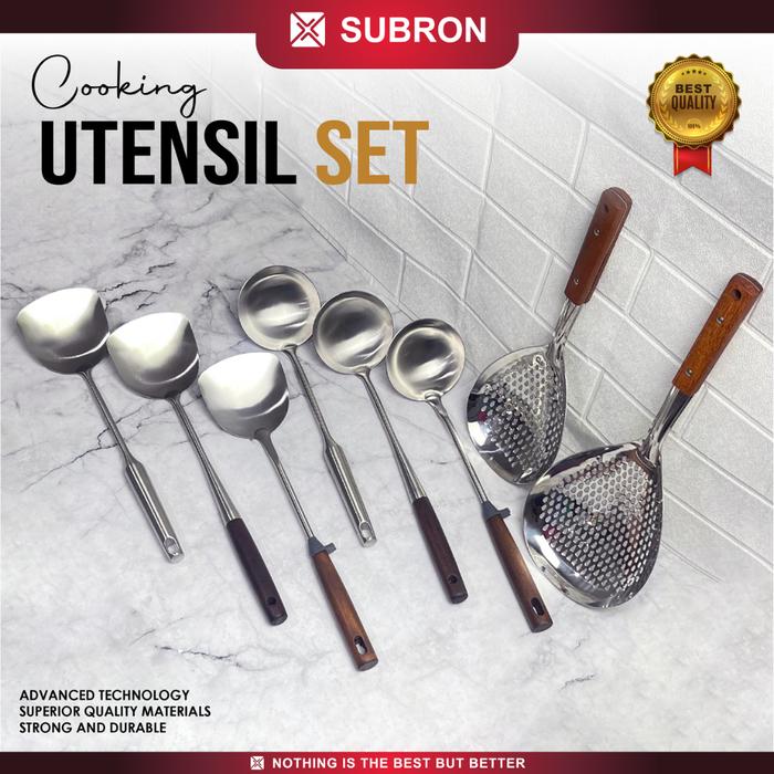 Promo SUBRON Sutil Centong Sendok Saringan Peniris Minyak Spatula ...