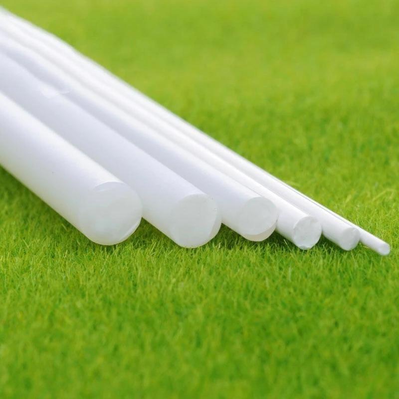 1/5/25/50PCS 0.5 to 15mm x250mm White ABS Styrene Plastic Round ...