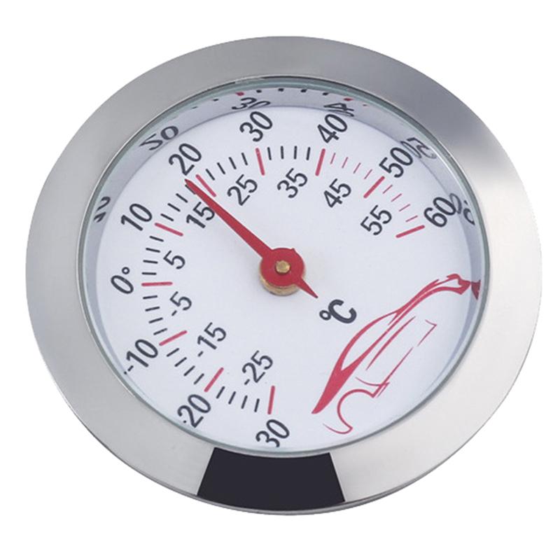 Mini Car Dashboard Thermometer Portable Vehicle Thermometer Round ...