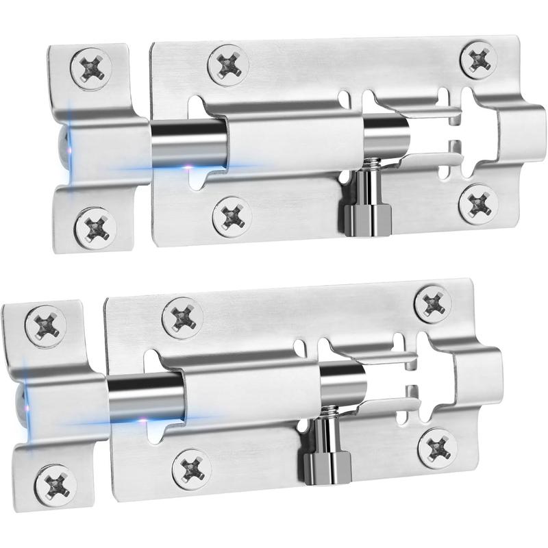 2 Pack Slide Lock, 3 Inch Barrel Bolt Latch, Premium Door Bolt - TikTok ...