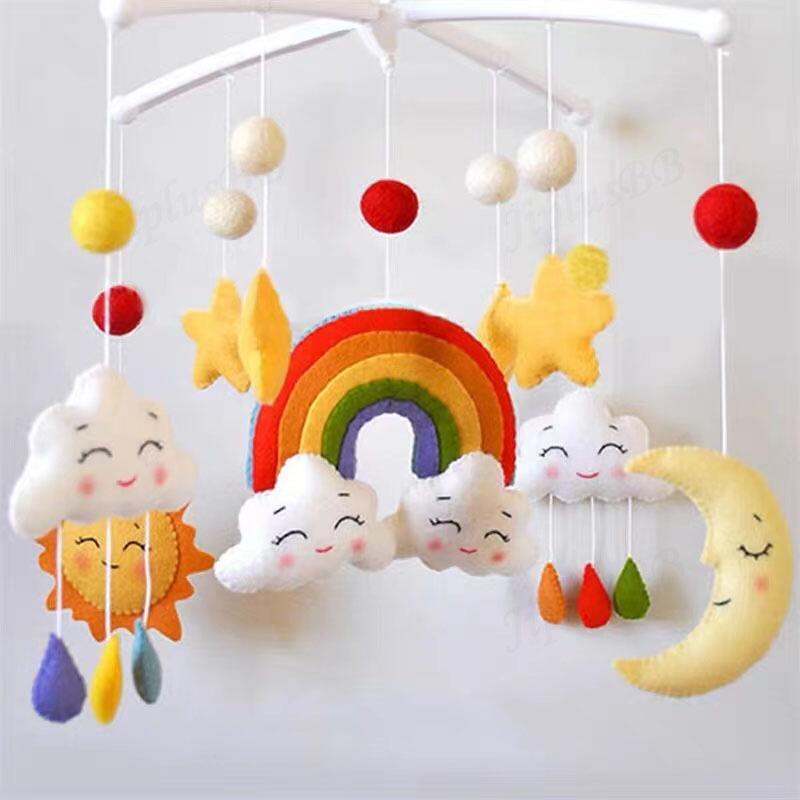 JP546 Baby bed hanging toy Rotating Bell Crib stroller plush - TikTok ...