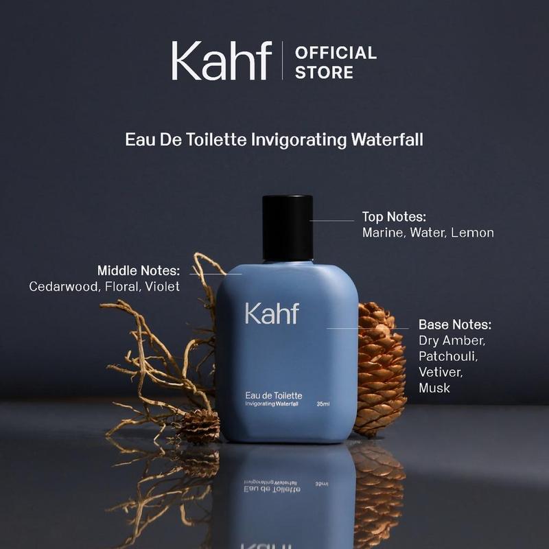 Kahf Invigorating Waterfall Eau de Toilette 35 ml - Parfum Pria Tahan ...