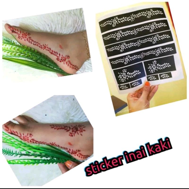 ️️️sticker inai corak kaki/readystok/borong - TikTok Shop Malaysia