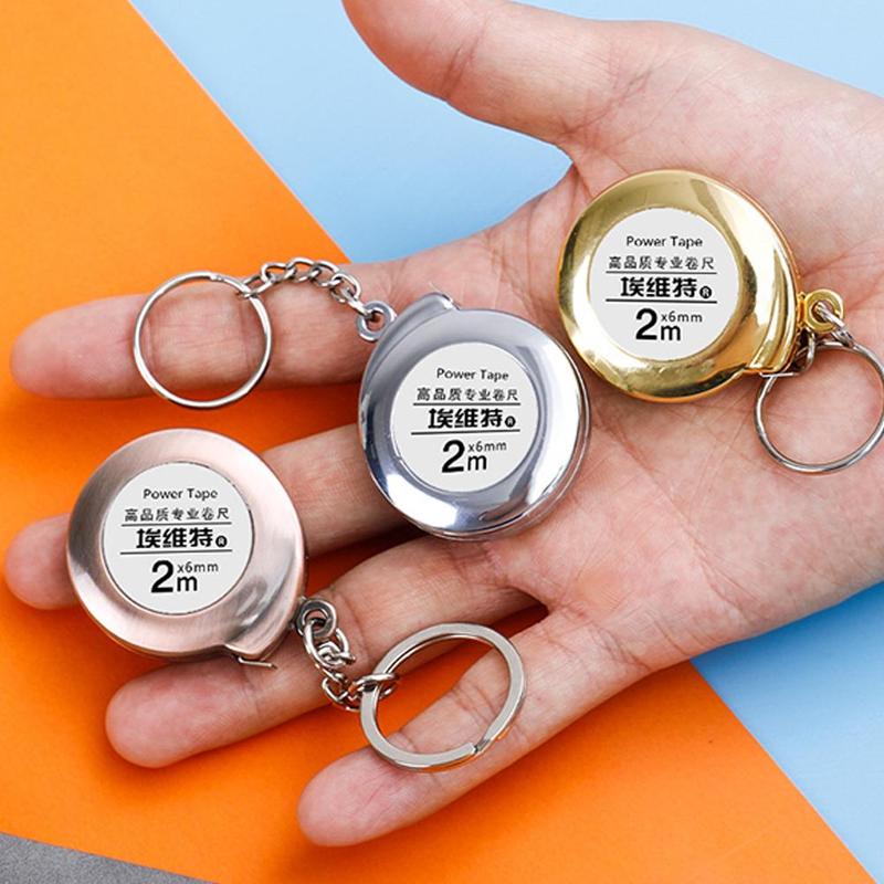 Mini Key Chain Tape Measure 2-Meter Steel Tape Measuring Too - TikTok ...