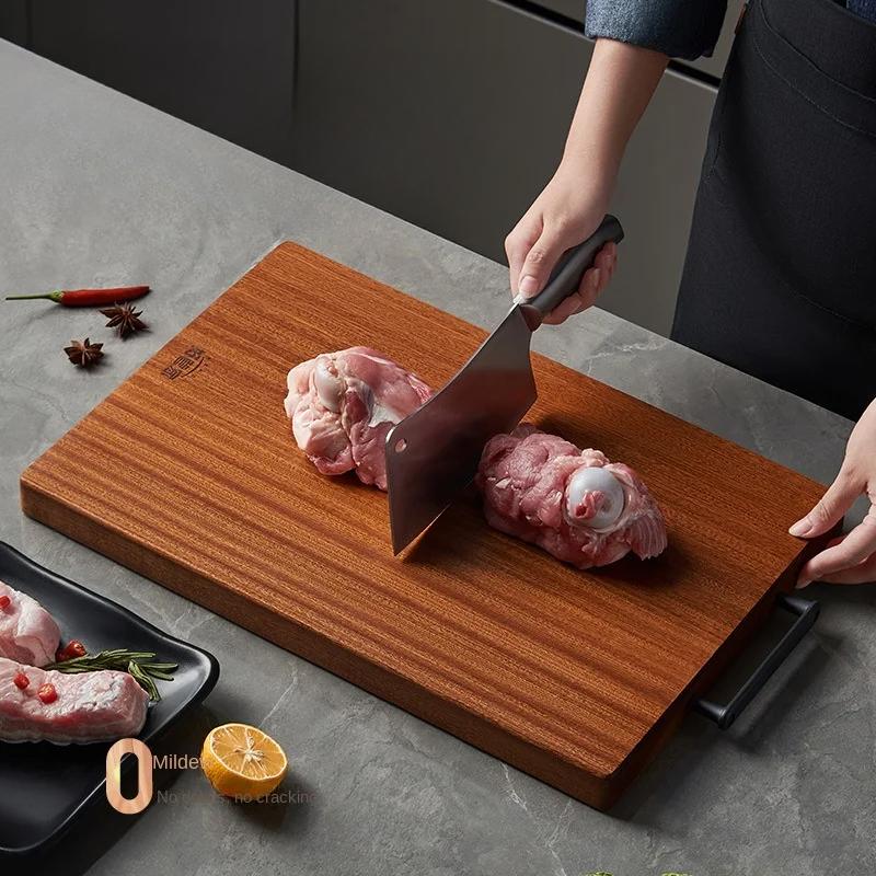 Ebony chopping boards, household antibacterial and mildew-proof double ...