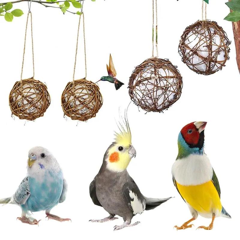 Bola Rotan Mainan Burung Nuri Interaktif Burung Nuri Mengunyah - TikTok ...