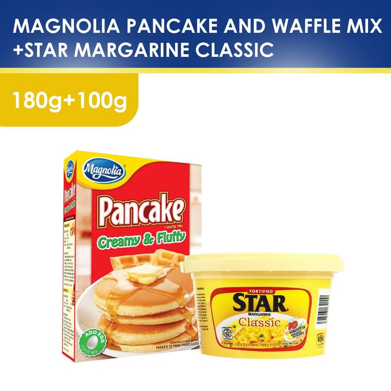 Magnolia Pancake and Waffle Mix (180g) + Star Margarine Classic ...
