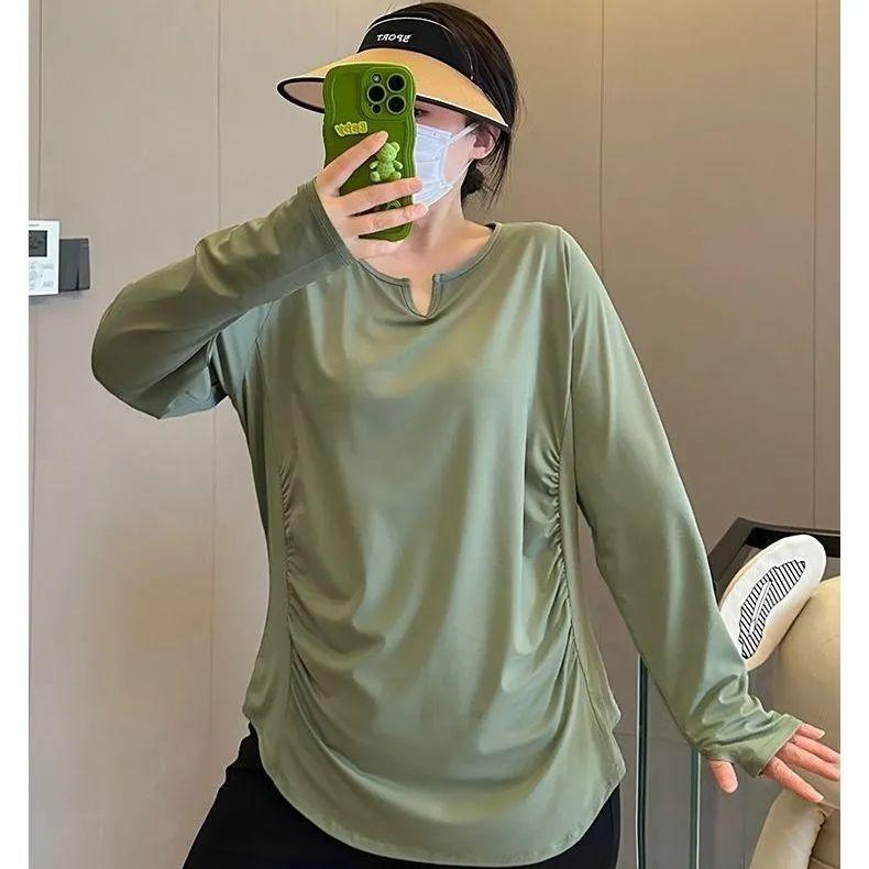 Baju Yoga untuk Wanita, Gaya Baru, Saiz Besar (150kg), Leher - TikTok ...