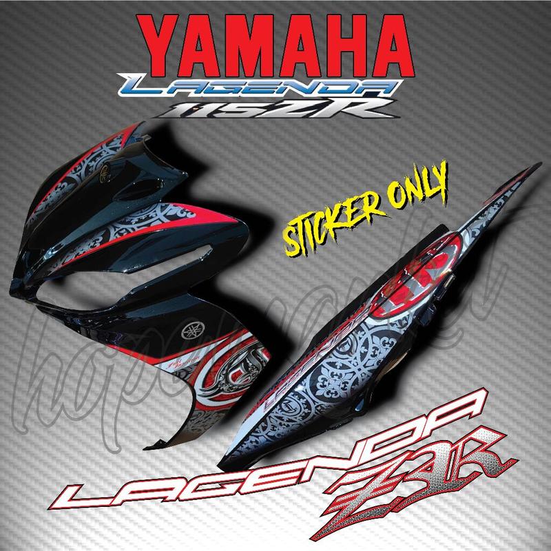 STRIPE MOTOR YAMAHA SRL 115 Z SRL 115 Fi BATIK EDITON (24) CUSTOM BODY ...