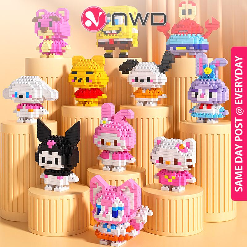 ( BLOCKY FUNLAND ) DIY Mini Building Block Cute Cartoon Character ...