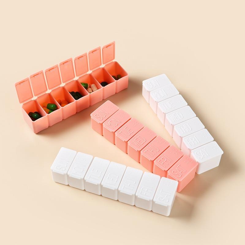 Two Mini Medicine Boxes, Travel Portable Plastic Pill Boxes, - TikTok ...
