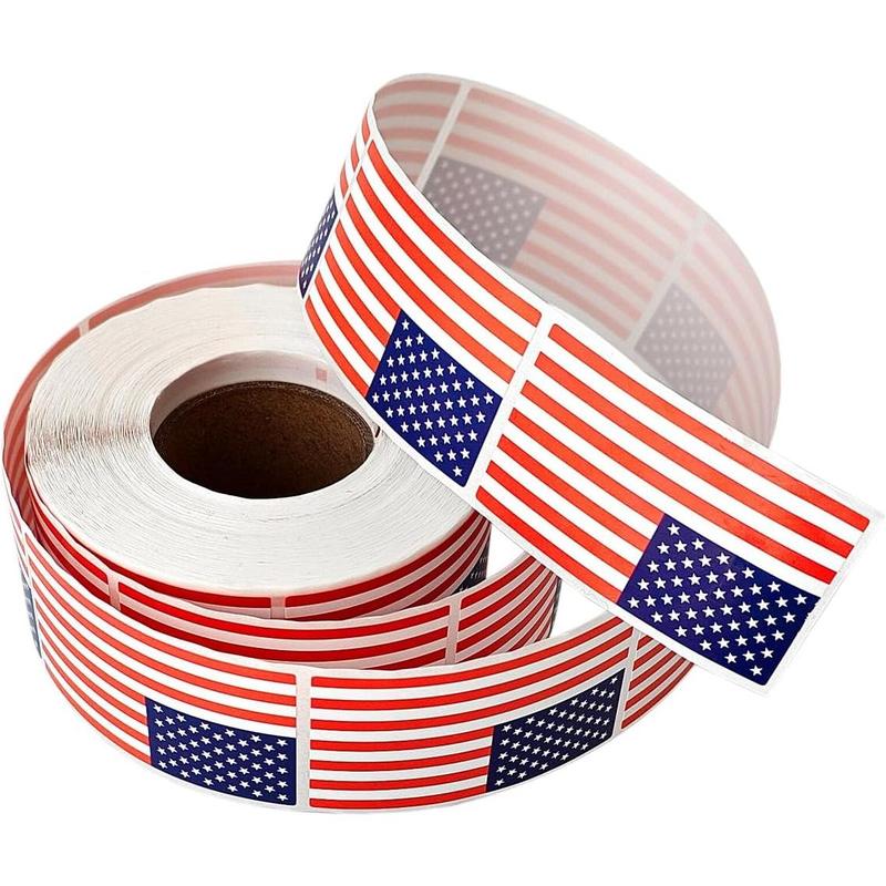 American Flag Stickers Flag Labels, USA Flags Stickers Label - TikTok Shop