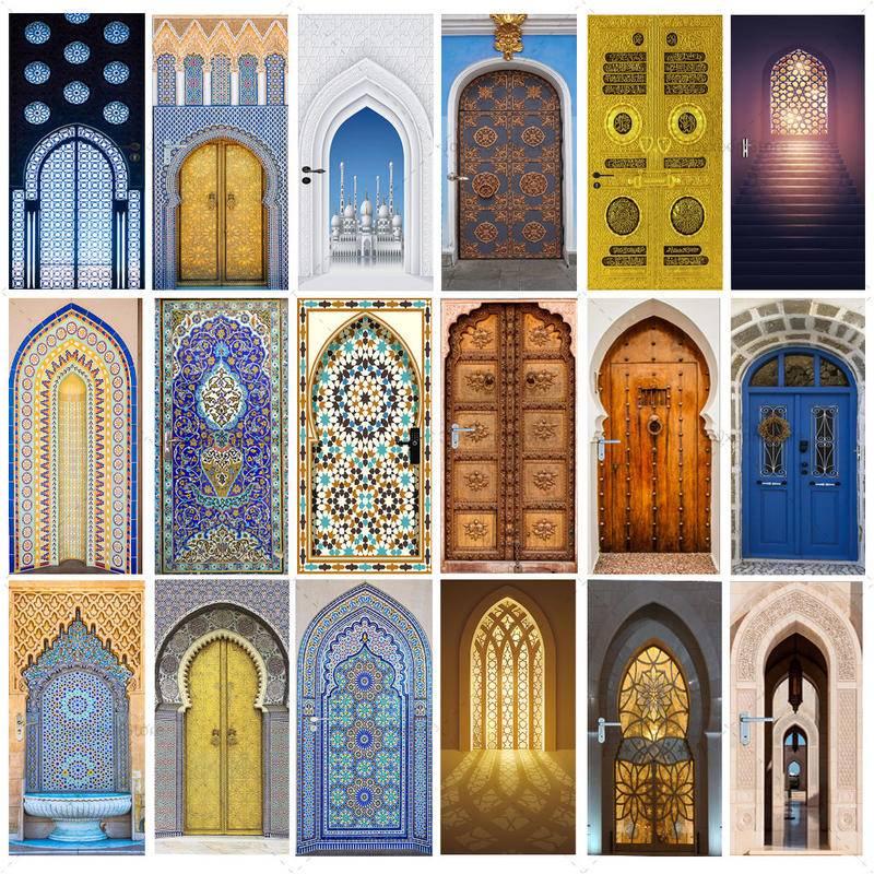 Custom Retro Muslim Islamic Style Arch Waterproof Mural Porc - TikTok ...