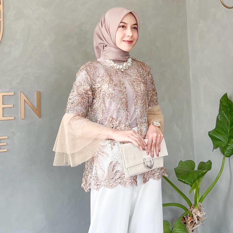 Ajmala - leaf Outer brokat tile - baju kondangan wanita - baju - Shop ...