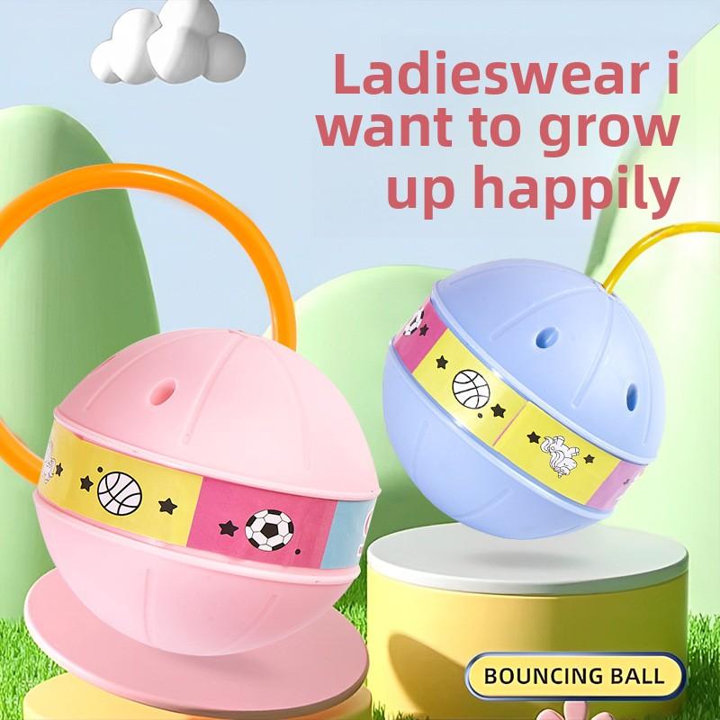 Glowing Jumping Ball Children's Flashing Night Light Single Foot Toss ...