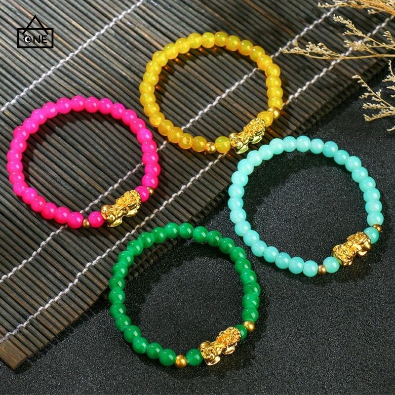 【Fulisa】Zhaocai Fine Bracelet Imitation Imitation Obsidian Garnet ...