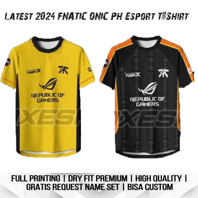 Latest 2024 FNATIC ONIC PH Esport T-Shirt Full Printing Free - TikTok ...