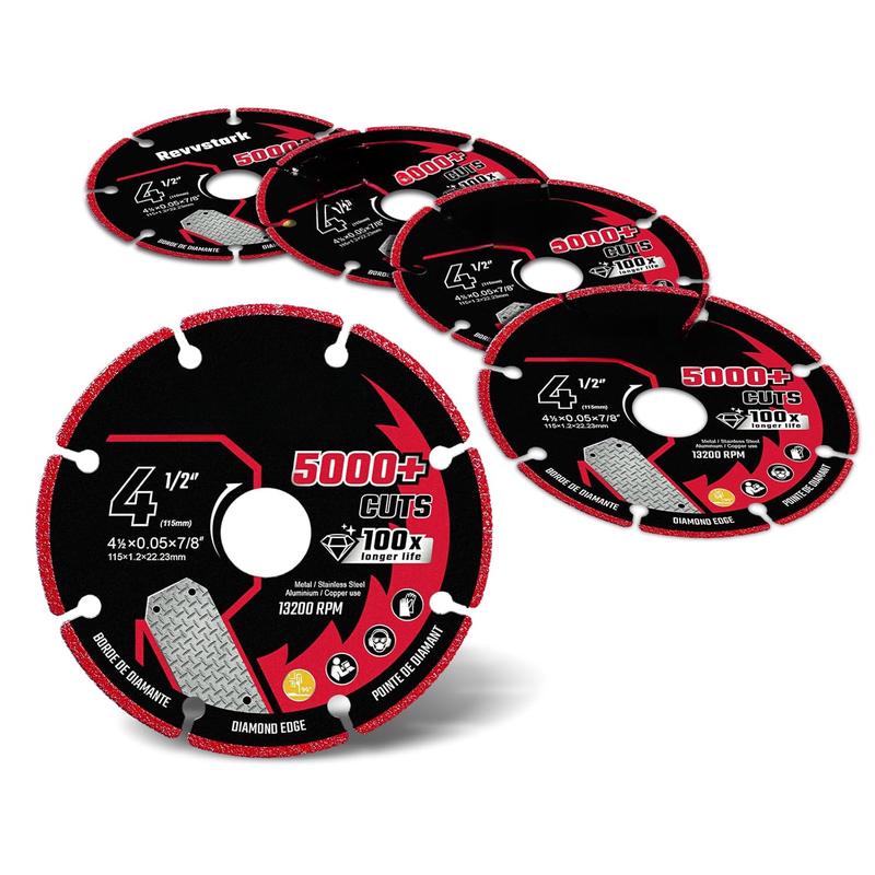 5 Pack Wheel 4 1/2 Inch for Metal with 7/8" Arbor, Carbide - TikTok Shop