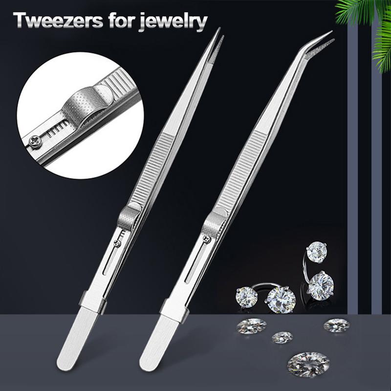 Stainless Steel Tweezers Electronic Component Repair Tools Multipurpose ...