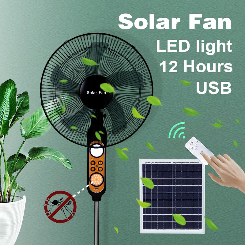 【KEELAT】Solar Fan - KSL001 Outdoor Solar Fan 16 Inch Floor Fan - TikTok ...