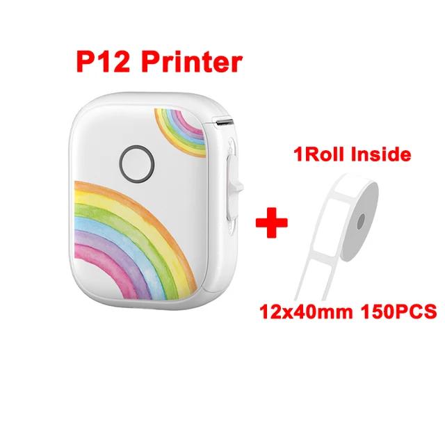 P12 Mini Pocket Thermal Label Printer Multifunctional Bluetooth ...