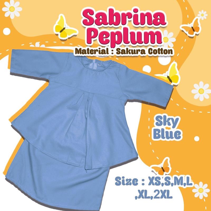 KURUNG PEPLUM BAYI SABRINA Baby Toddler Girls Cotton - TikTok Shop Malaysia