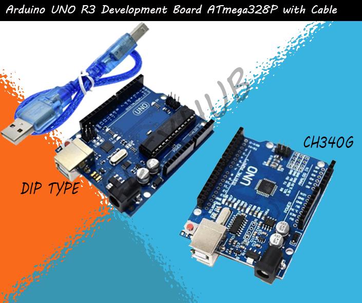 Arduino UNO R3 DIP CH340G Development Board ATmega328P with Cable ...