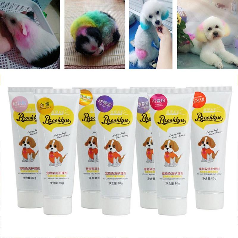 1PC Pet Hair Dye Cream Hair Dye Tool Colorful Cat Dog Hair Comb ...