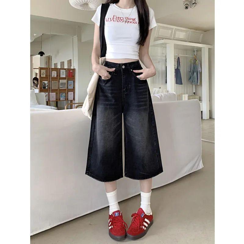 Seluar Potong, Hitam, Seluar Pendek Denim Amerika, Ketibaan Baru untuk ...