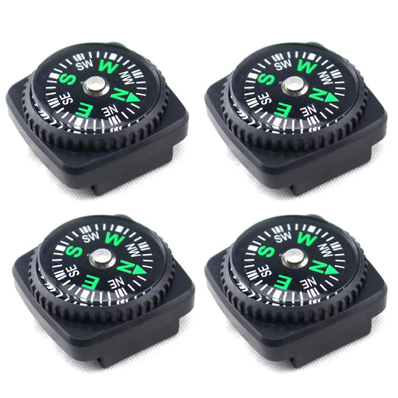 1/5 PCS Watch Strap Button Compass Mini Portable Emergency Survival ...