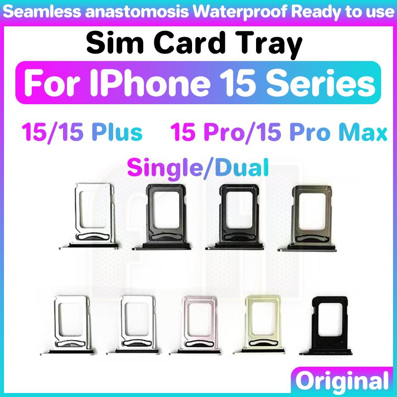 Pemegang Slot Dulang Dwi SIM Kad Sim, Untuk iPhone 15, 15 Plus ...