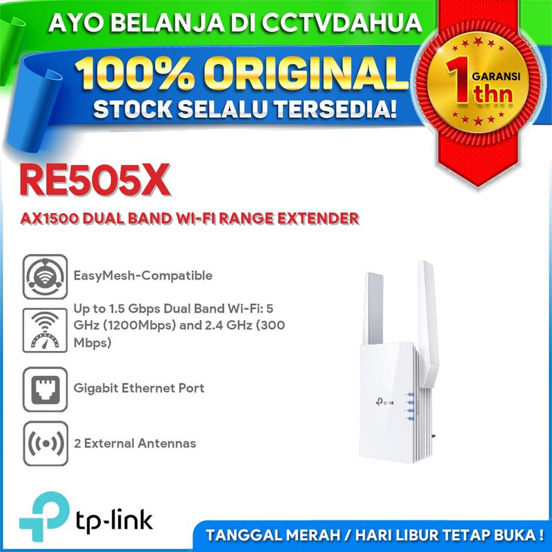 TP-LINK RE505X AX1500 DUAL BAND WI-FI RANGE EXTENDER - Shop | Tokopedia